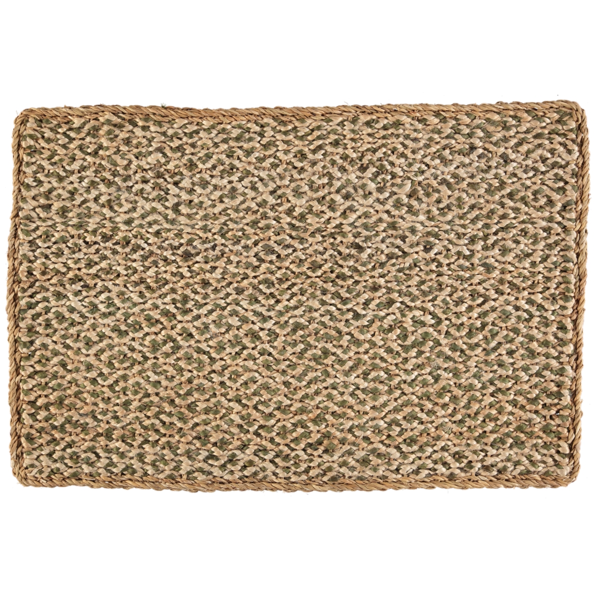 Village Doormat Olive - The Braided Rug Company