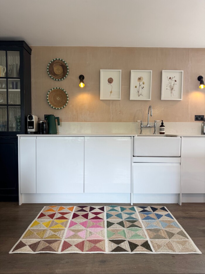 Rainbow Harlequin Jute Rug - The Braided Rug Company